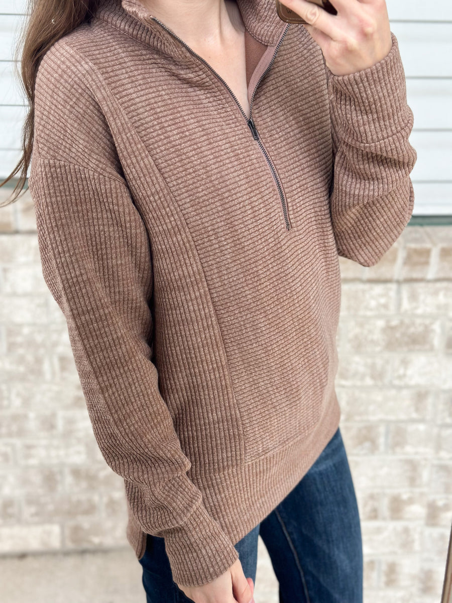 Rusty 1/4 Zip – Way Boutique LLC